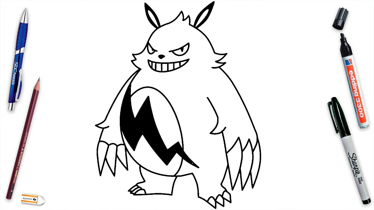 How To Draw Grizzbolt Easy Step By Step | Palworld Art Lesson - YouTube