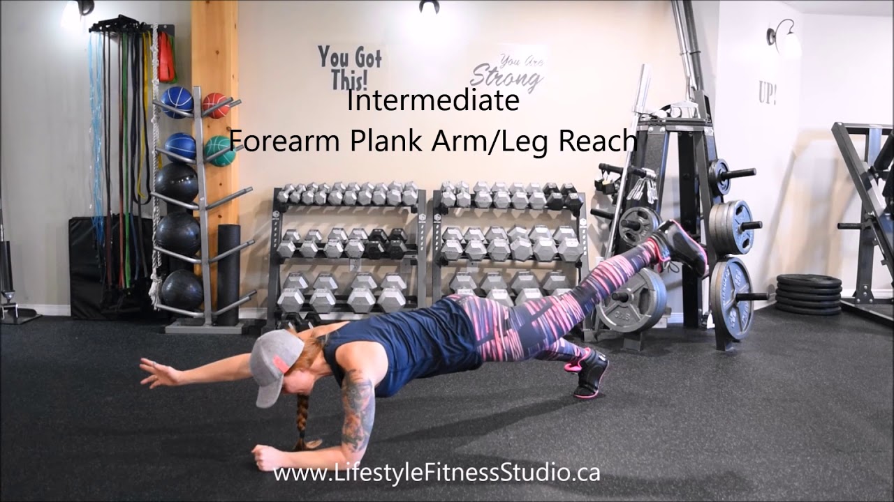 Plank Arm Leg Reach - YouTube