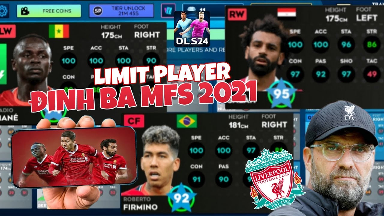DLS24 | ĐINH BA MANE FIRMINO SALAH LIVERPOOL | MFS LIVERPOOL DLS ...