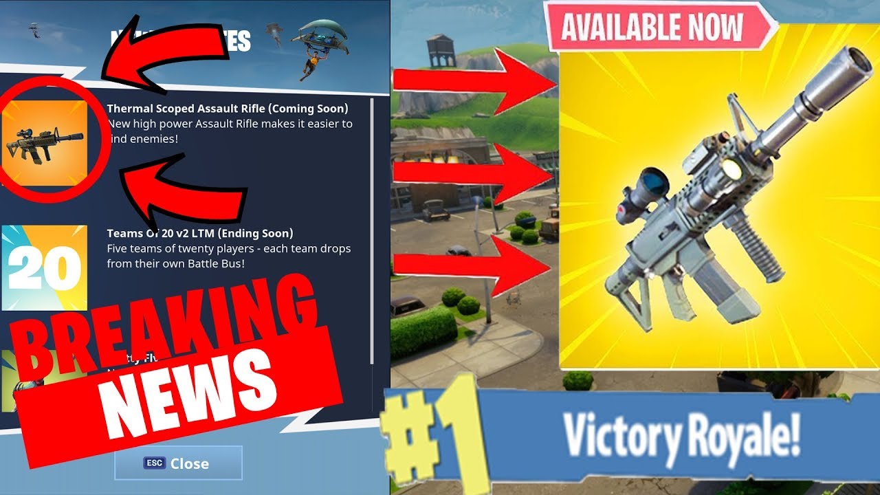 FIRST THERMAL SCOPE AR GAMEPLAY IN FORTNITE BATTLE ROYALE?! - YouTube