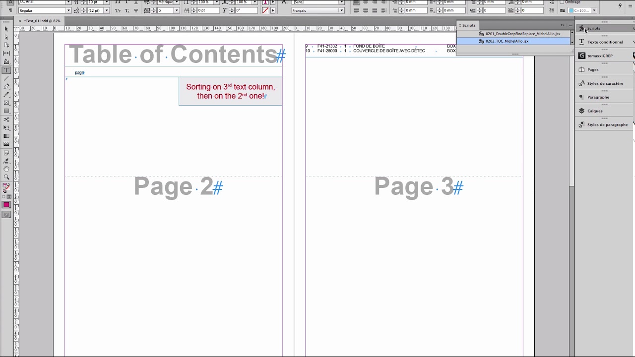 InDesign: TOC + Data Sorting! … - YouTube