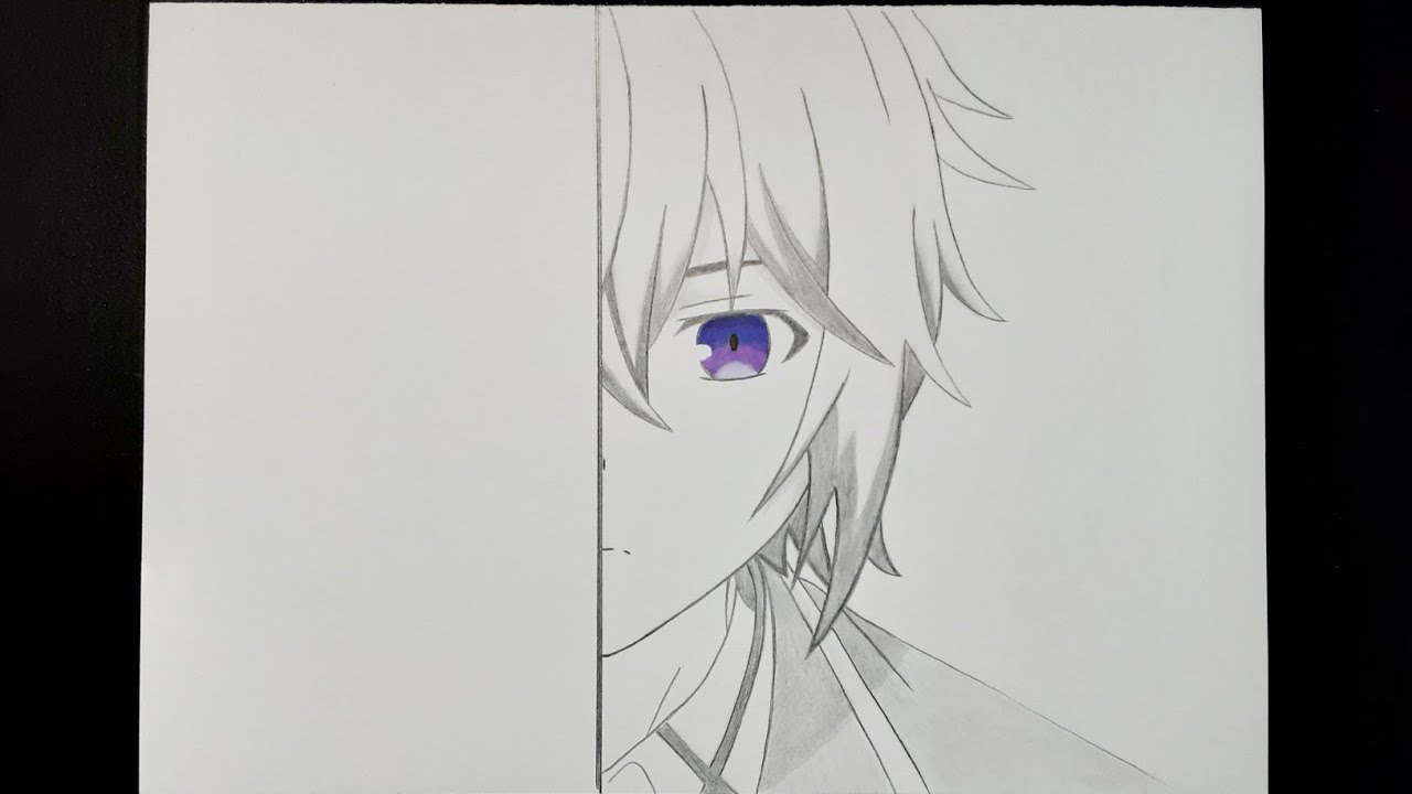 Easy anime sketch | how to draw Matthias | Shikkakumon no Saikyou Kenja ...