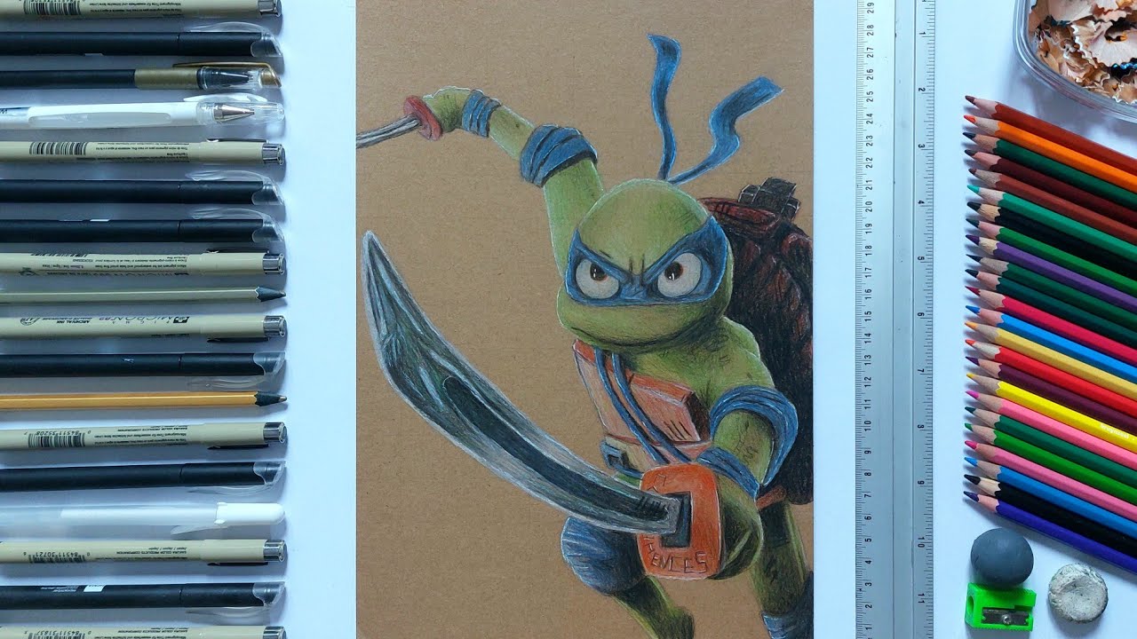 Drawing a Ninja Turtle | Teenage Mutant Ninja Turtles - YouTube