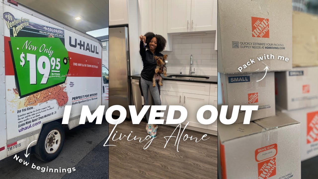 MOVING VLOG| moving into my first apartment at 25! - YouTube