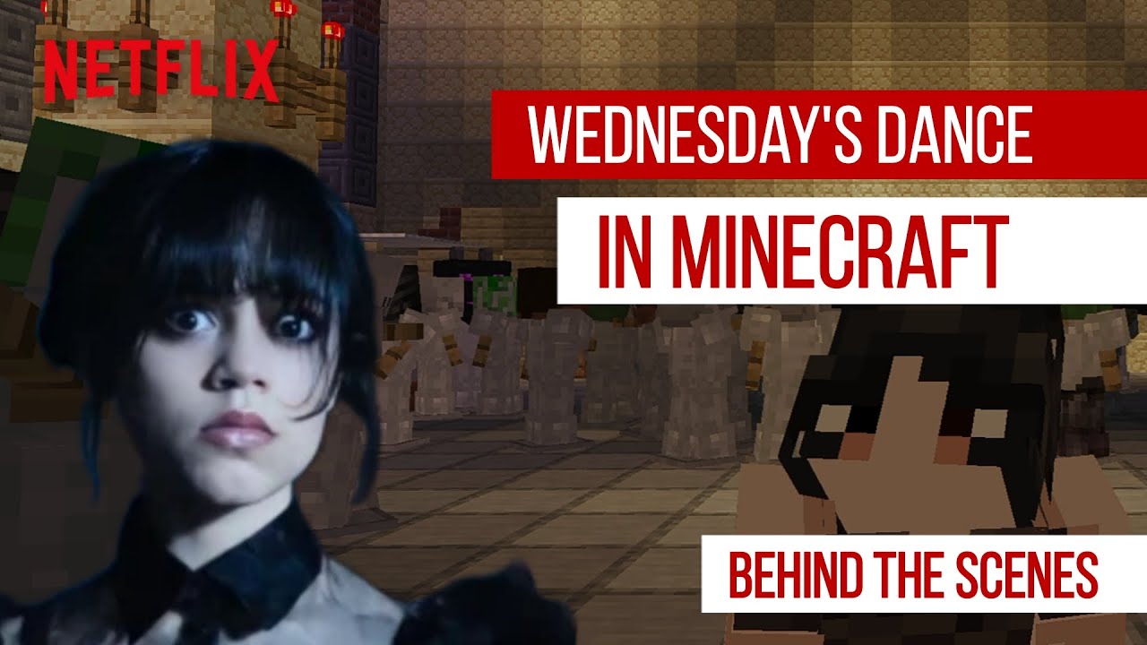 Wednesday's Dance in MINECRAFT || Behind The Scenes - YouTube