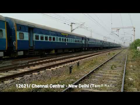 12621 Tamil Nadu Exp | Crossing Vivekanand Nagar with Beautiful Track ...