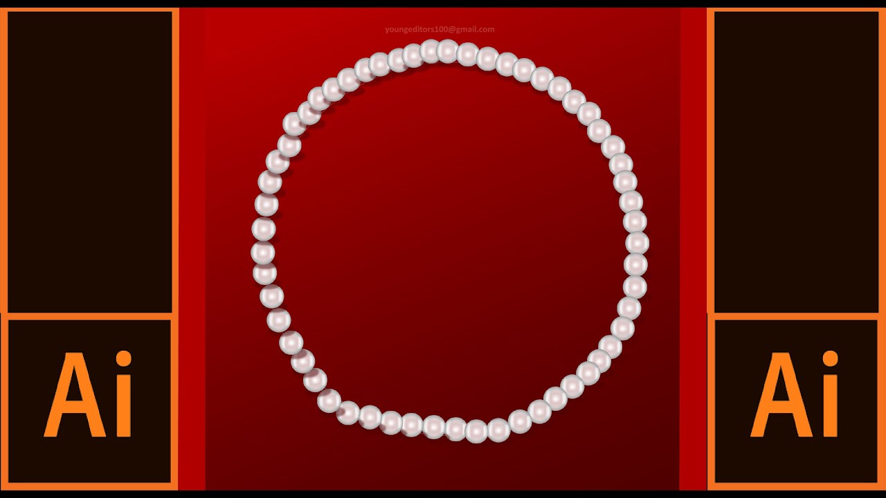 HOW TO ILLUSTRATE Pearl Necklace Illustration | Adobe Illustrator ...