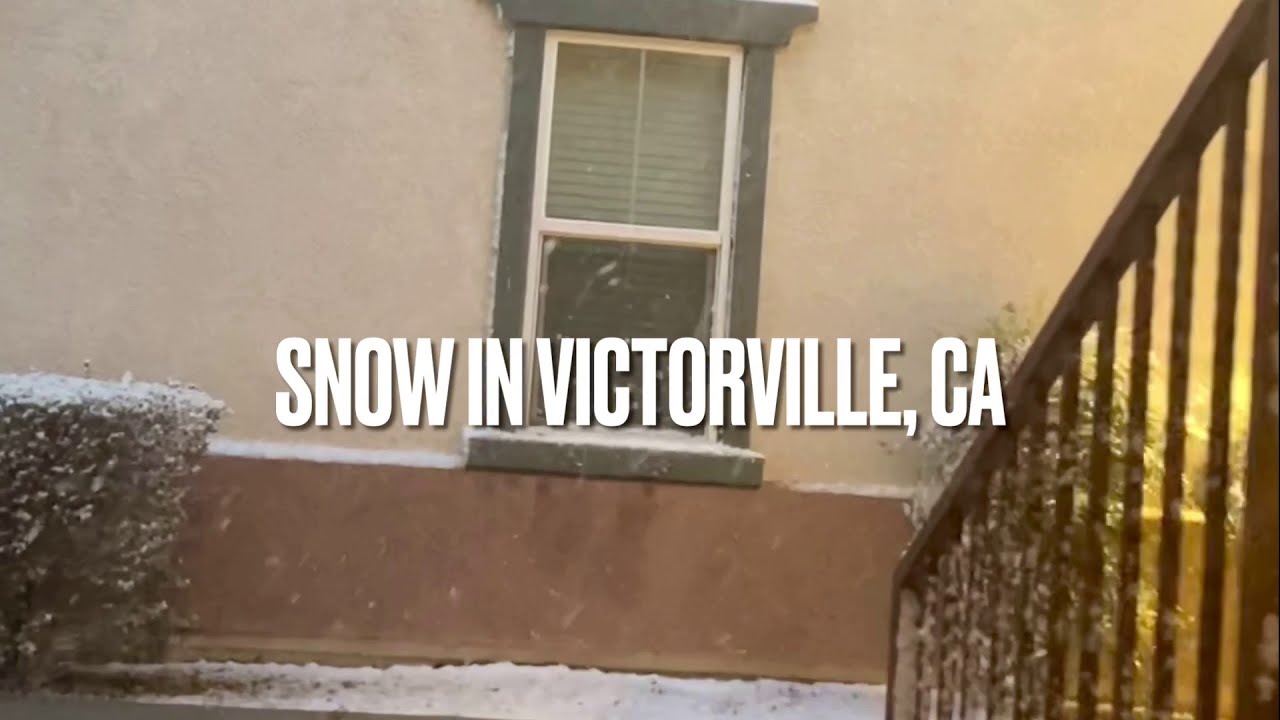 Snow in Victorville, Ca 1/25/2021 pure magic - YouTube