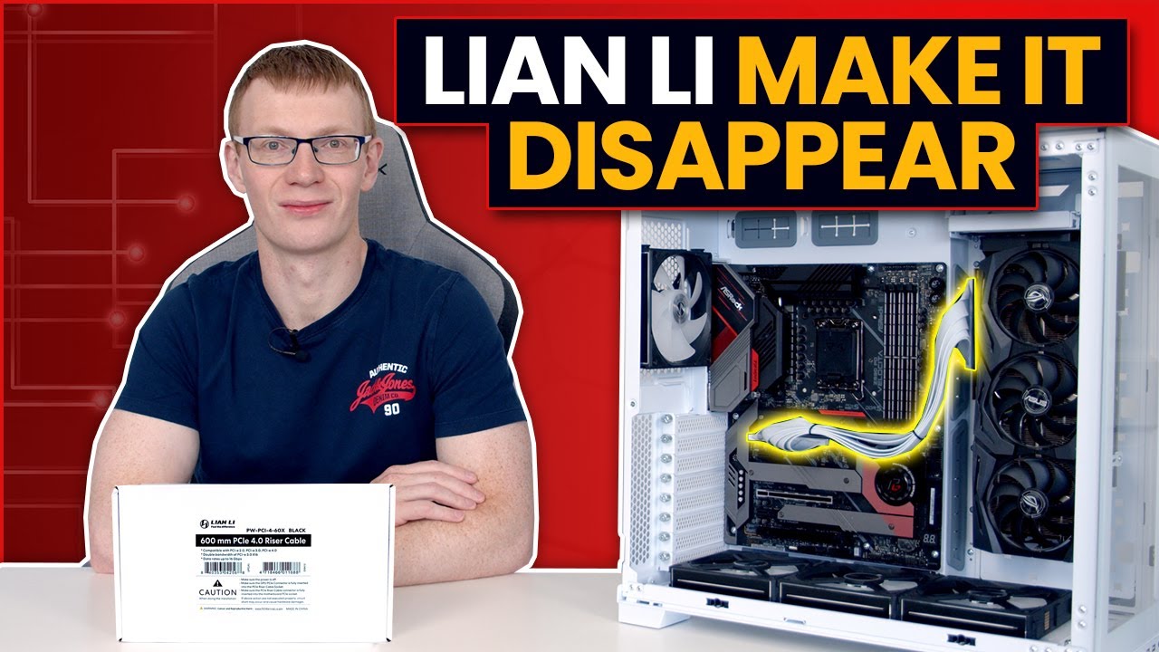 Lian Li Make the O11 Dynamic EVO Upright GPU Riser Cable Disappear ...