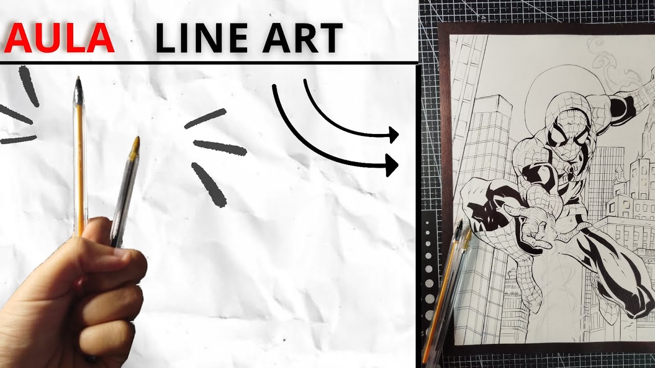 Como fazer Line art? | Aula line art - YouTube