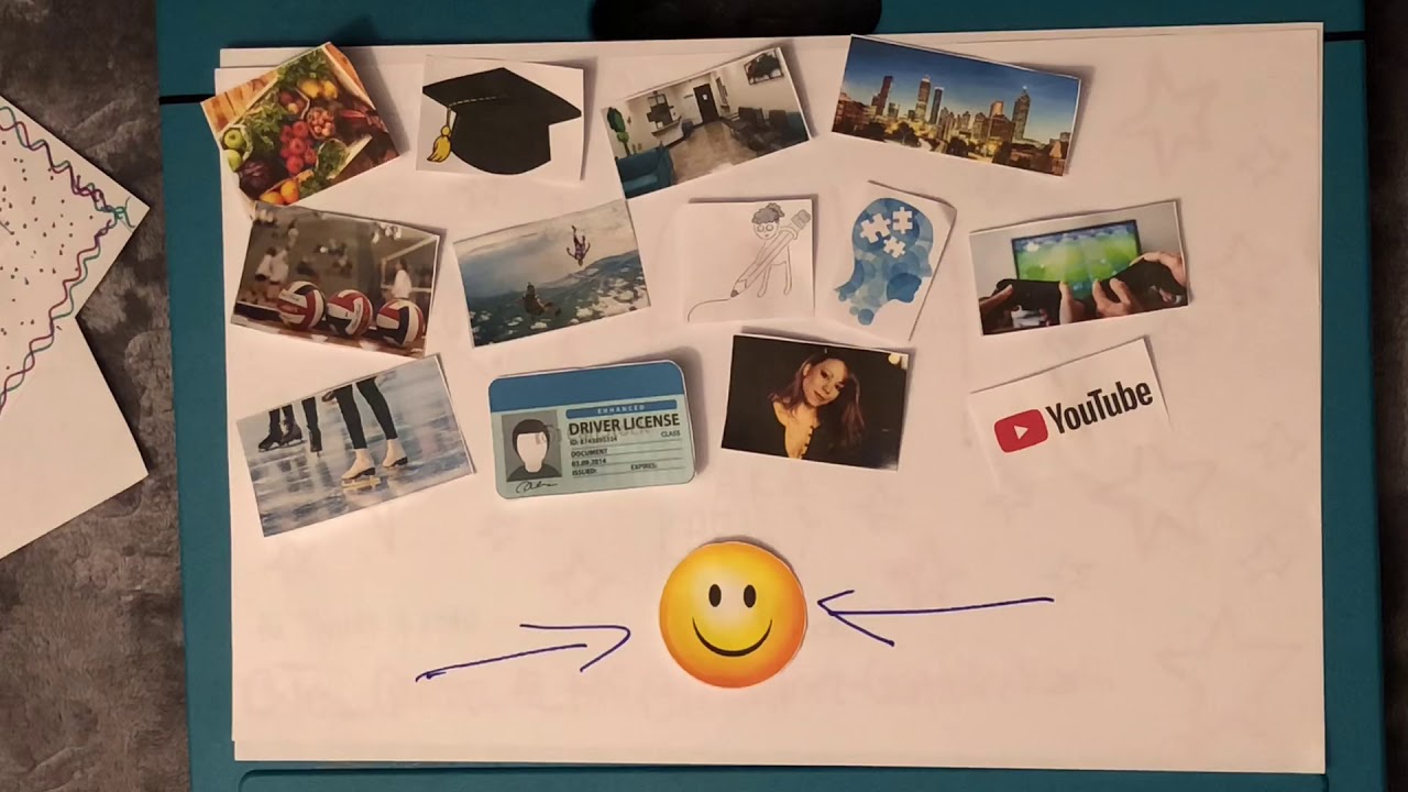 Messy 2019 Vision Board - YouTube