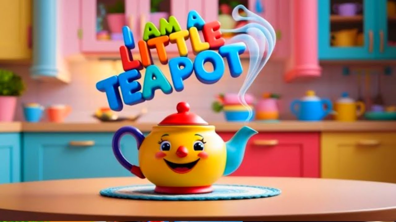 I'm little teapot Dance Party! 🐶🐱 Fun Nursery Rhymes for Kids to Sing ...