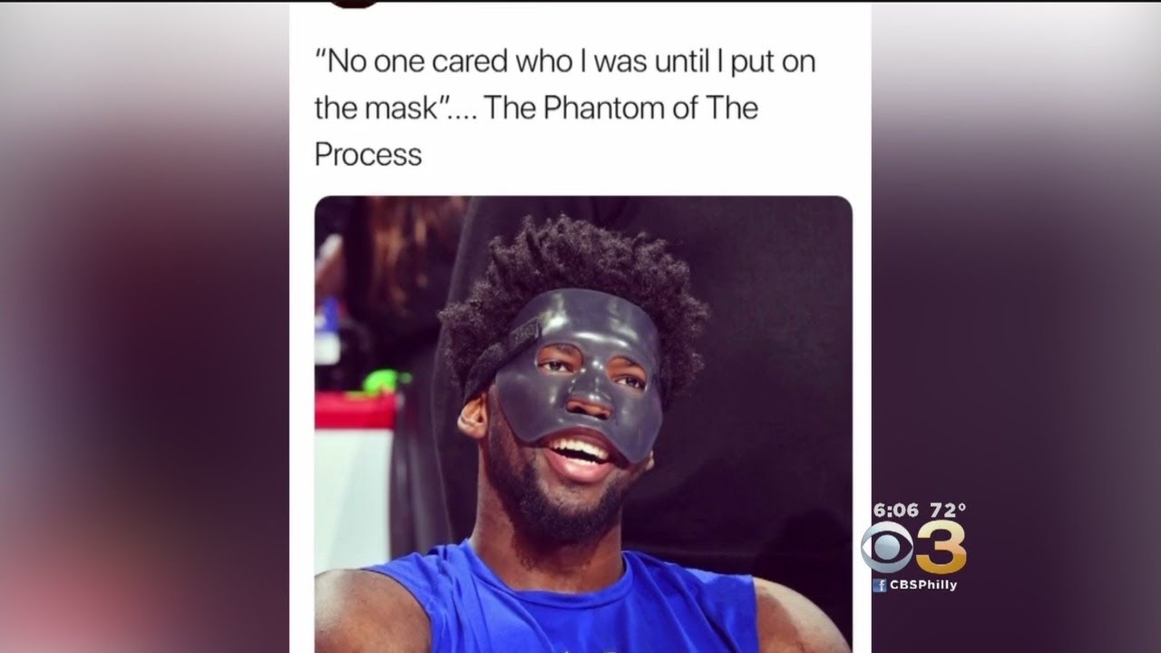 Embiid Introduces 'The Phantom Of The Process' Look - YouTube