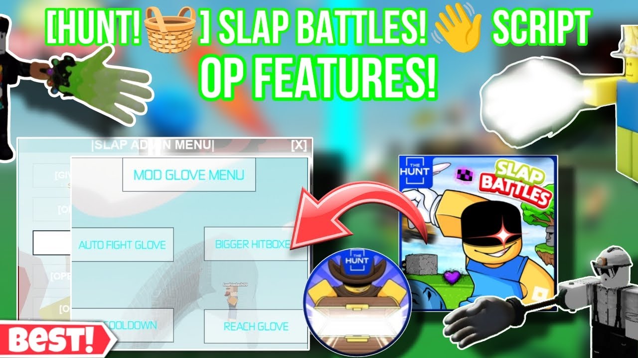 [Hunt!🧺] Slap Battles!👋 Script Latest🔥 Reach Glove,Big Hitbox No Cd ...