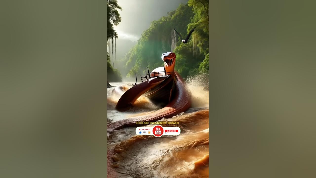 AI Nature Exploration l Travel Discovered l Python vs Boat #shorts # ...