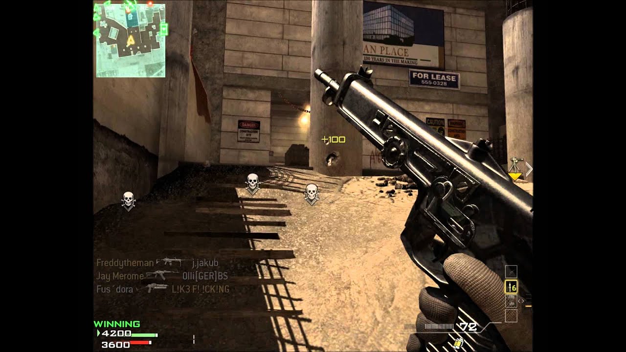 Call of duty MW3: PP90M1 Gameplay TD Hardhat [HD] - YouTube