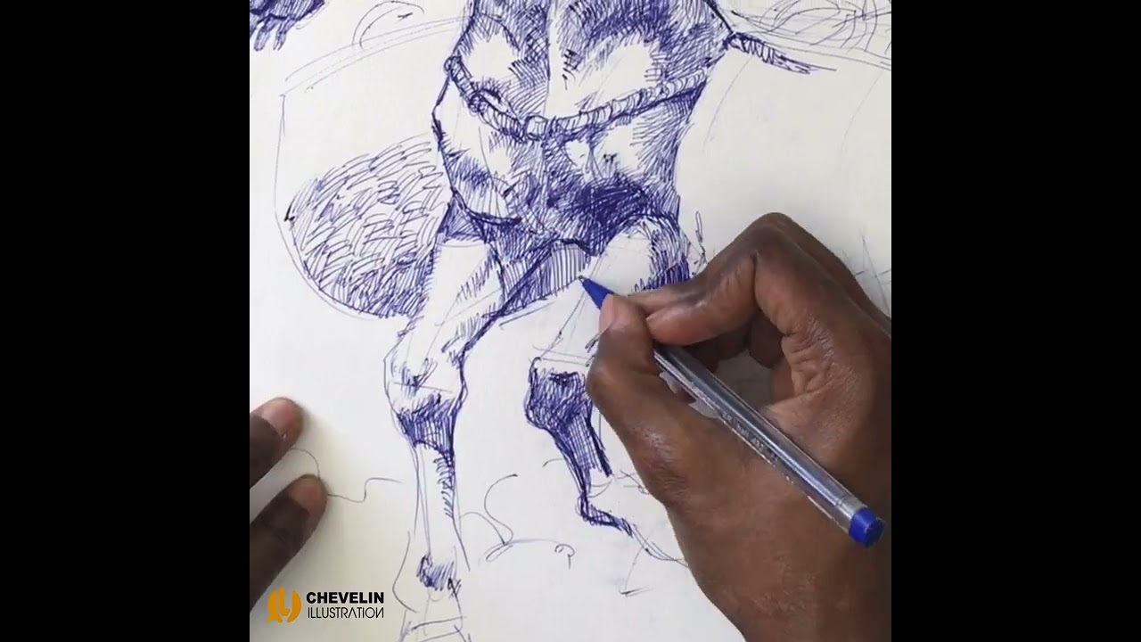 How to draw a fantasy merchant lady - YouTube