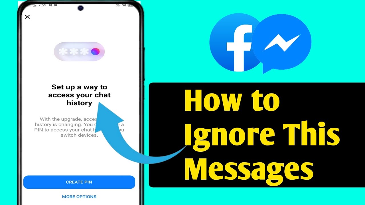 Messenger wants to create PIN. How to ignore this message | Set up a ...