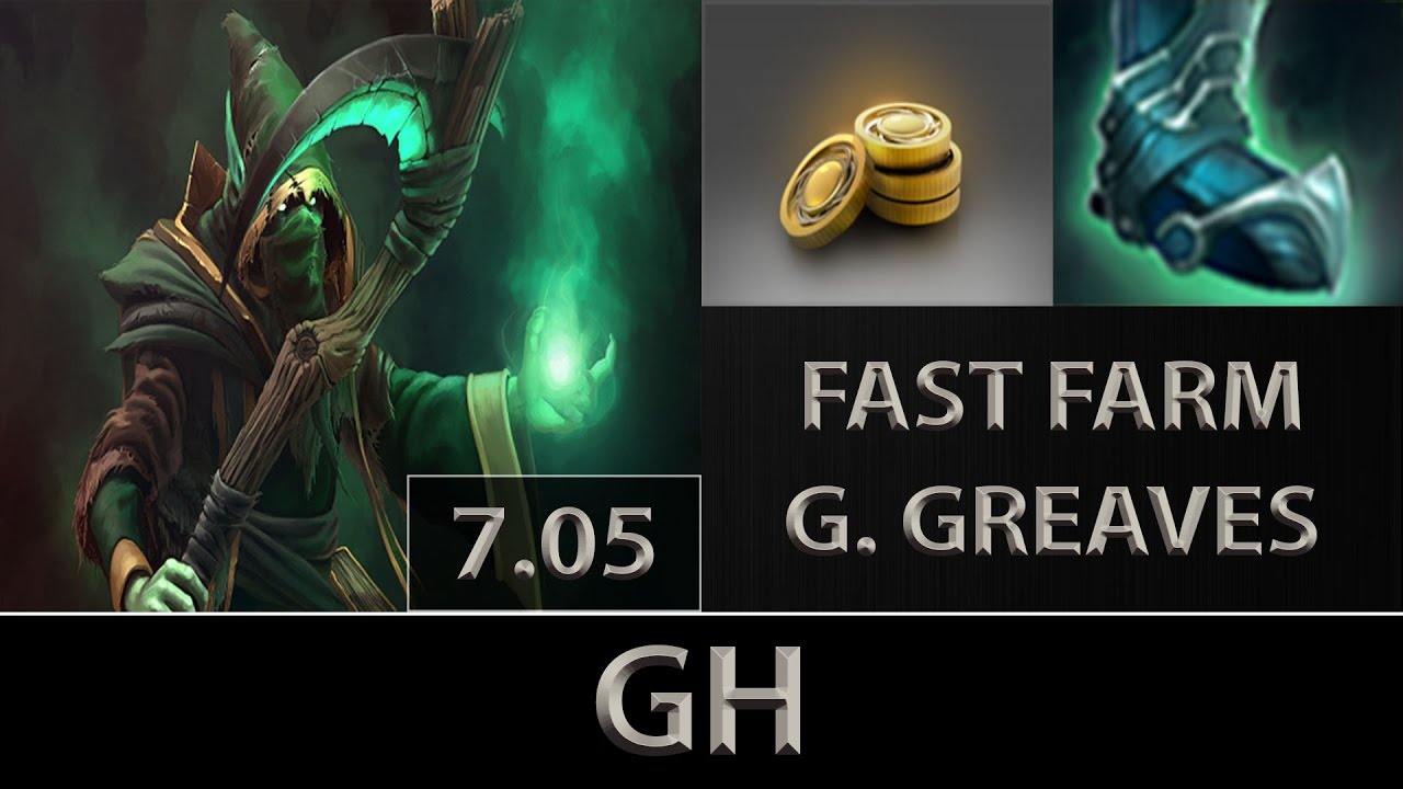 GH [Necrophos] Fast Farm Fast Guardian Greaves Dota 2 [7.05] - YouTube