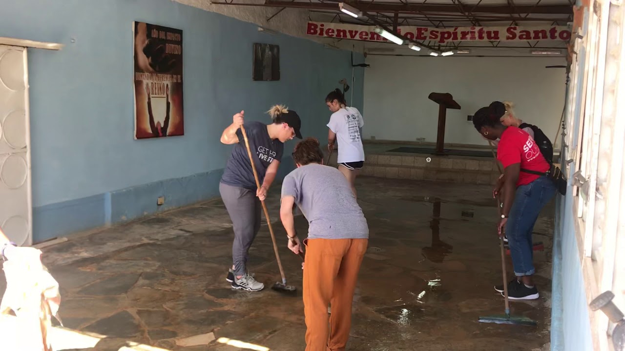 Ladies team cleaning church - YouTube