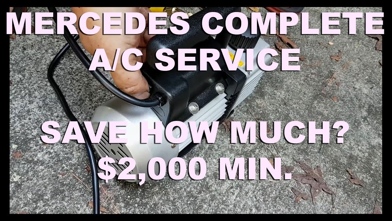 Mercedes W210 Full A/C Service - SAVE THOUSANDS - YouTube