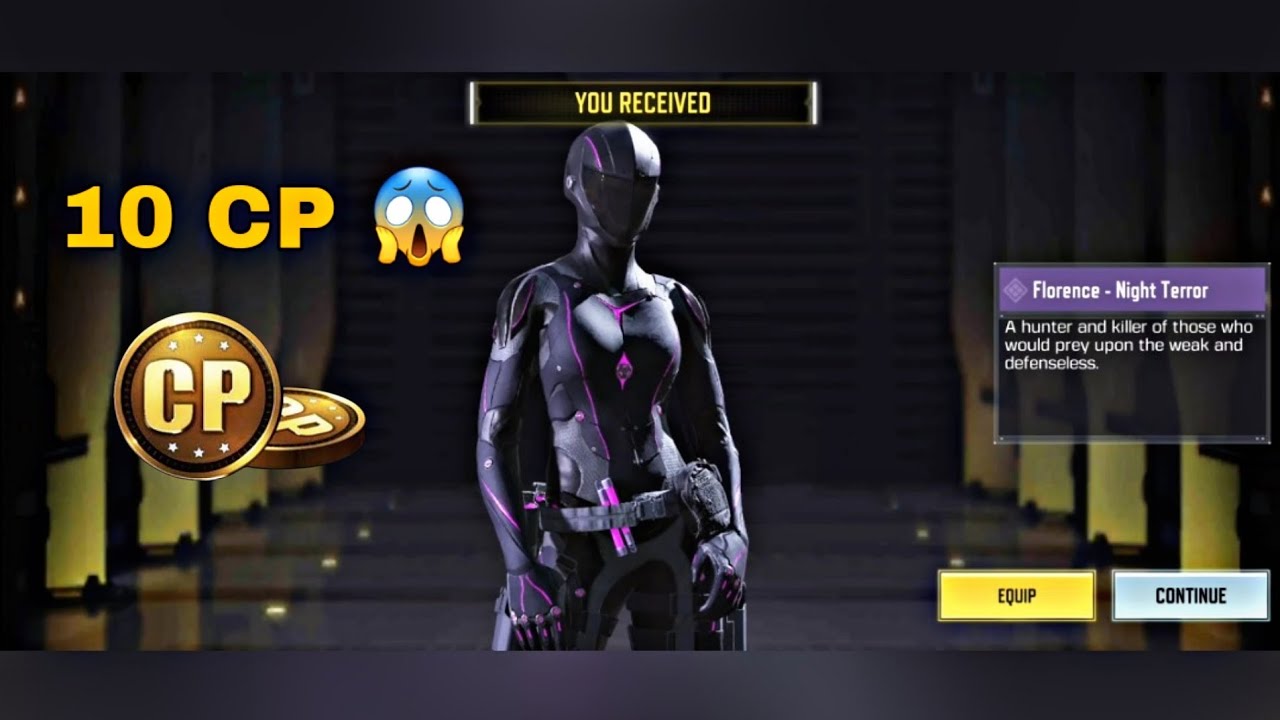 I got a new operator Florence Night Terror With just 10 CP on the first ...