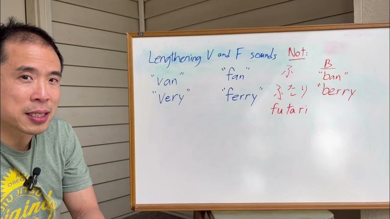 Lengthening the V and F sound/VとFの音を長くして - YouTube