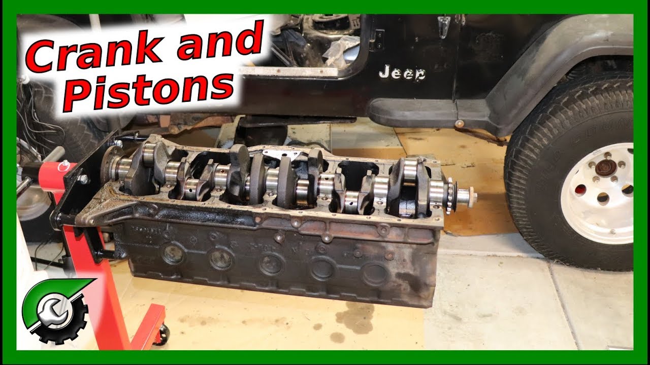 Jeep Inline 6 Piston and Crank Removal: Engine Rebuild Part 10 - YouTube