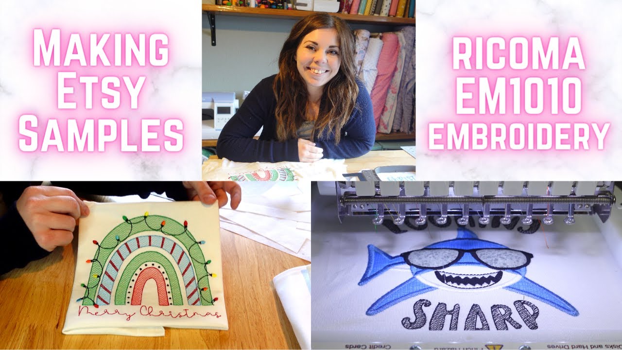 Making ETSY Samples | Ricoma Em1010 | How I make Etsy Samples - YouTube