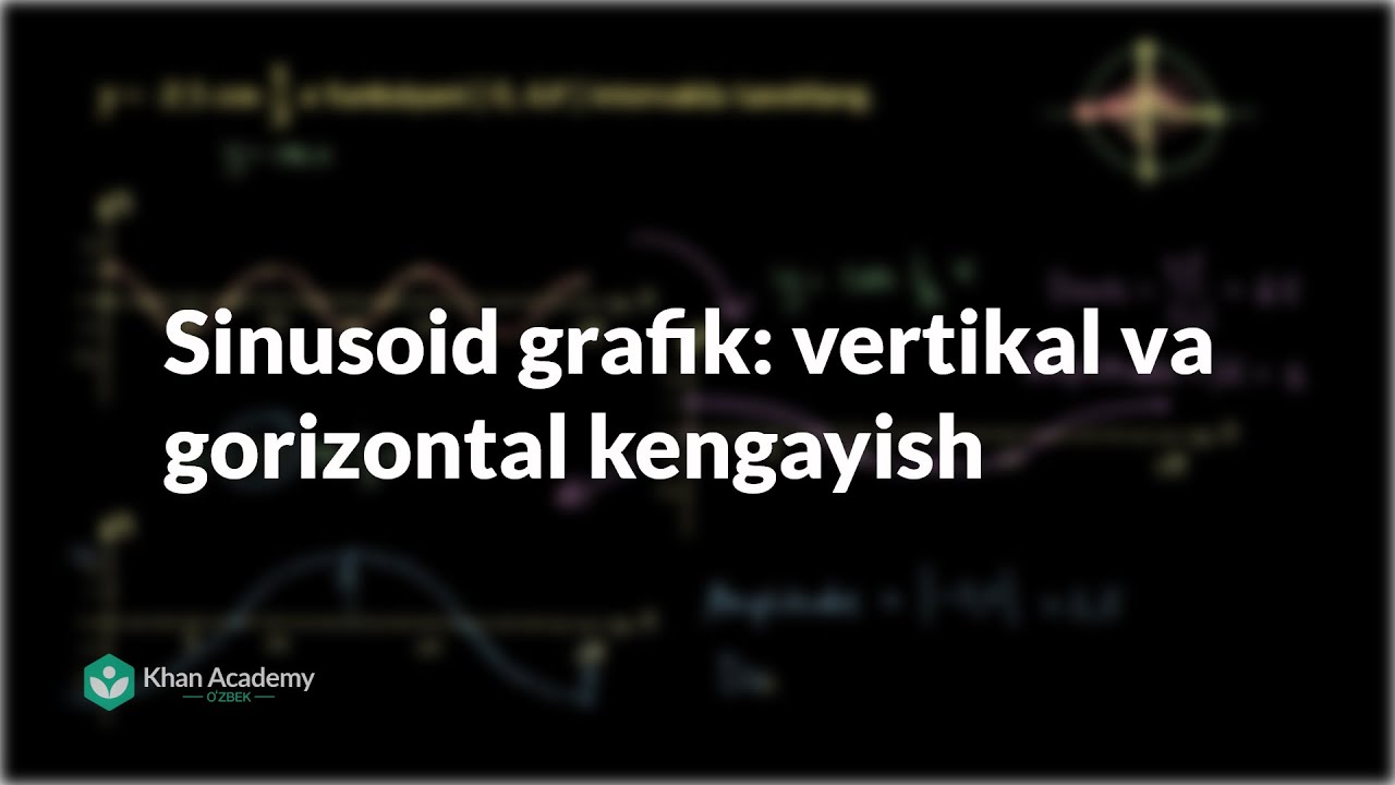 Sinusoid grafikning oʻzgarishi: vertikal va gorizontal kengayish | Trigonometriya - YouTube