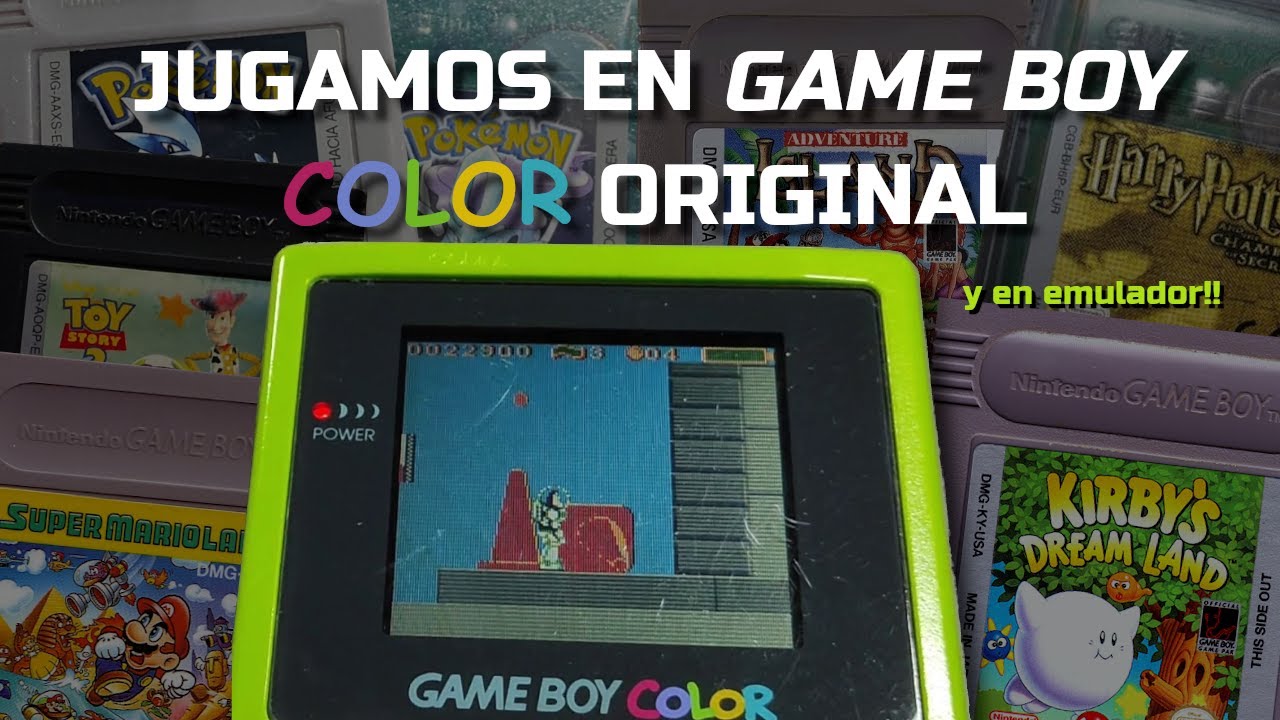 Jugando GAME BOY color en Hardware real + probando su EMULADOR en mi ...