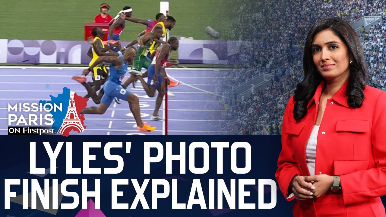 How Did Lyles Win Gold Despite Thompson's Leg Crossing The Line | First ...