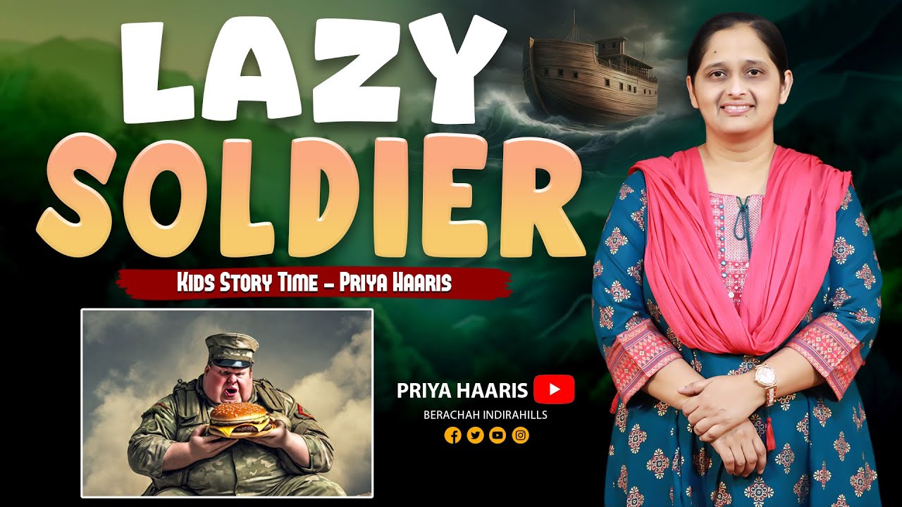 Lazy Soldier l sunday school stories in telugu l Kids Story Time ...