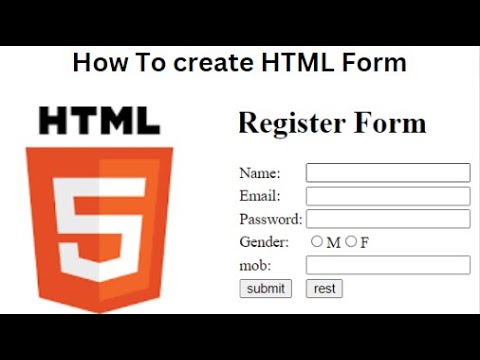 Make Your HTML Form Easy-Way - YouTube