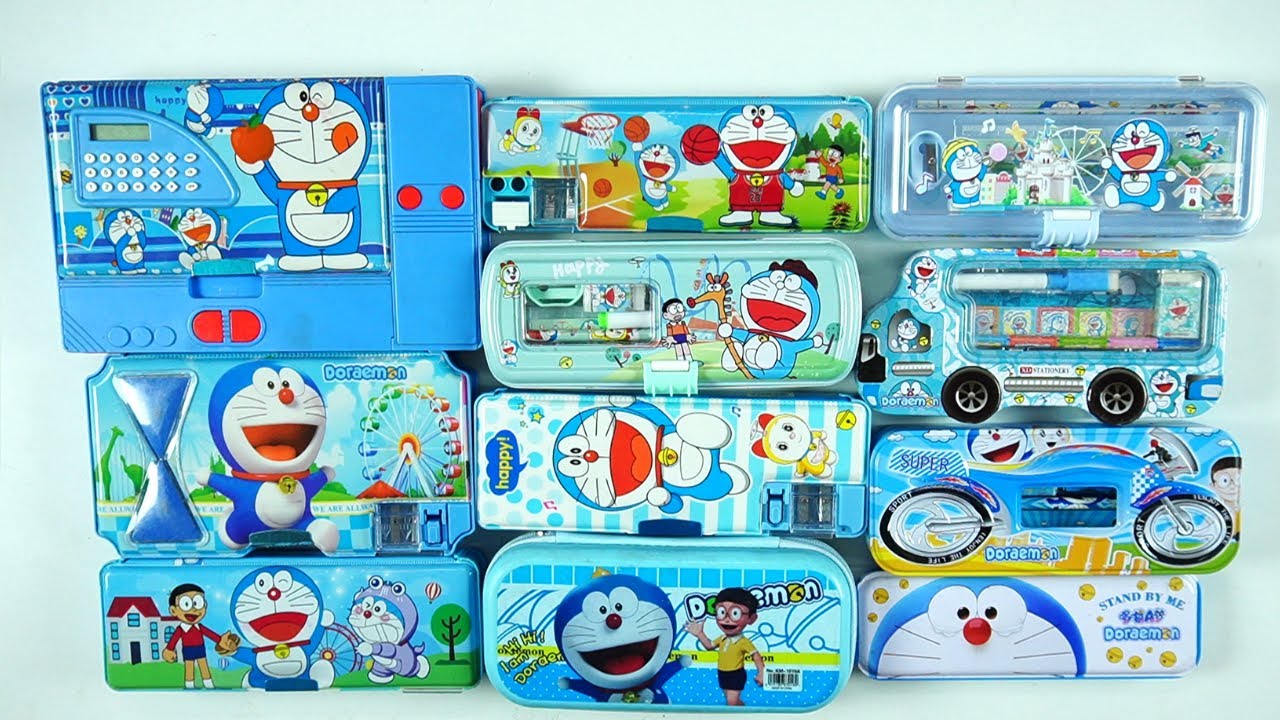 Unboxing Stationery Collection of Doraemon pencil Box - YouTube