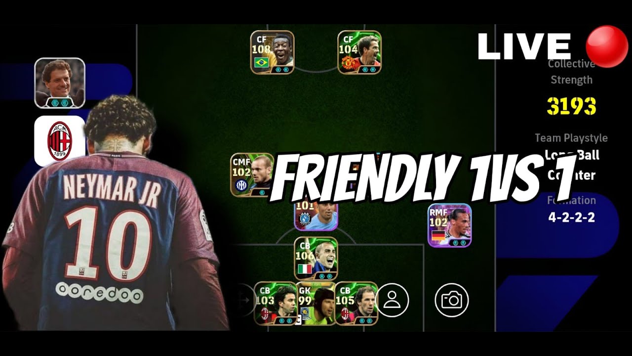 ONLY FRIENDLY MATCHES 🤔🔴 ?#efootball #efootballlive#arpanjrlive - YouTube