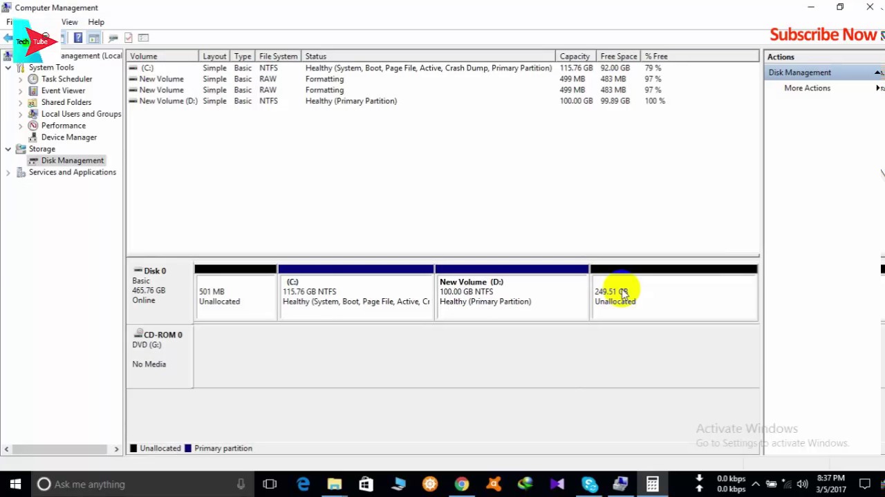 How To Partition Create Format Delete Shrink Hard Disk Drives