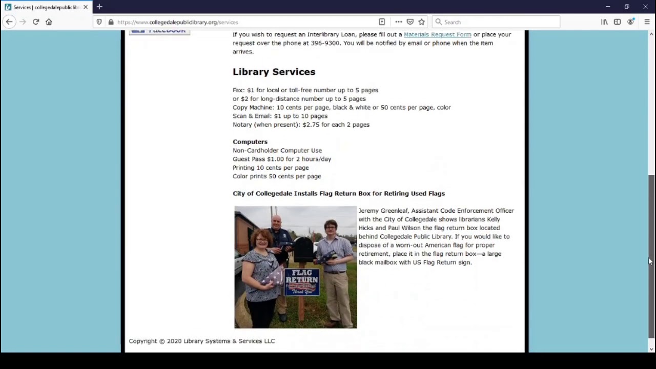 Guide to the Collegedale Public Library Website - YouTube