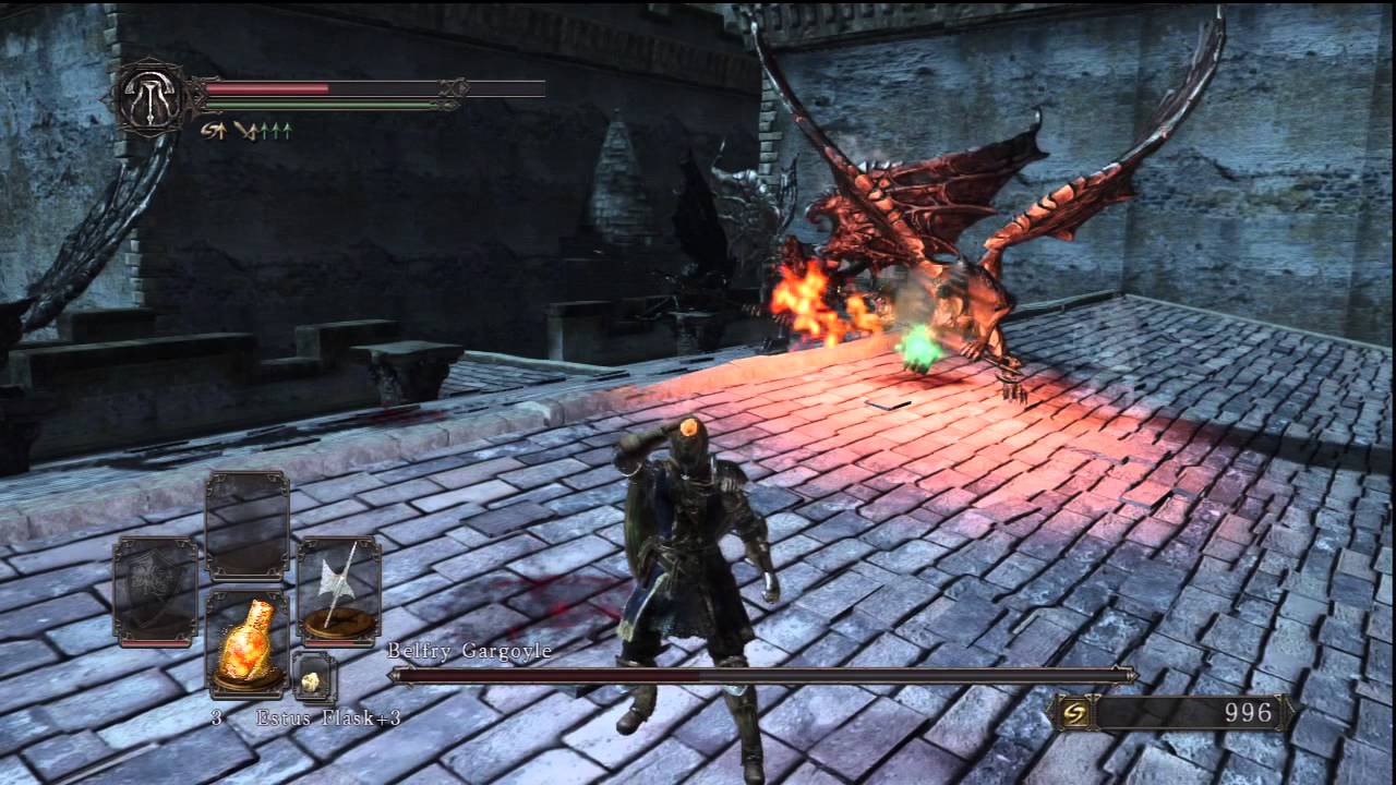Dark Souls II - Belfry Gargoyles (Boss Fight) - YouTube
