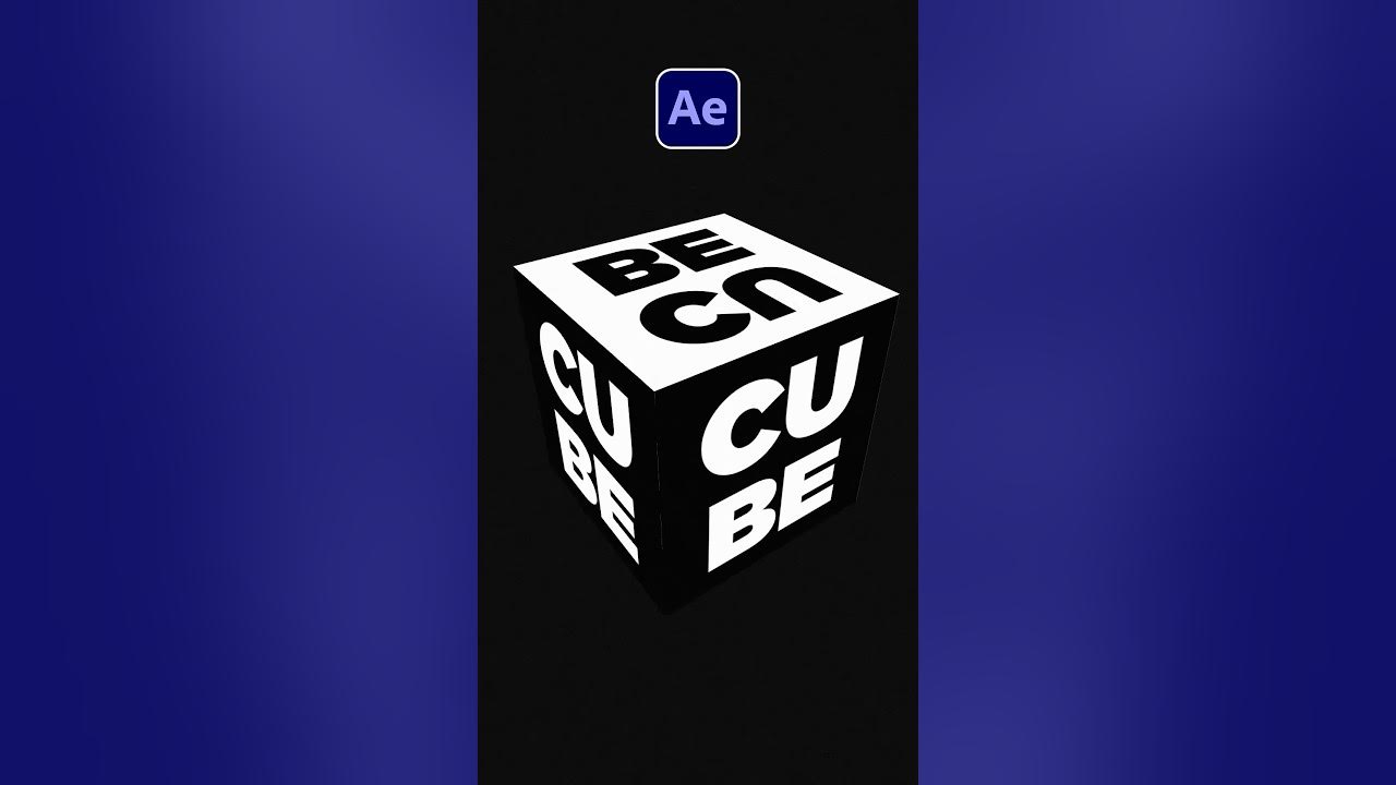 Create Rotation 3D Cube Animations in After Effects #tutorial - YouTube