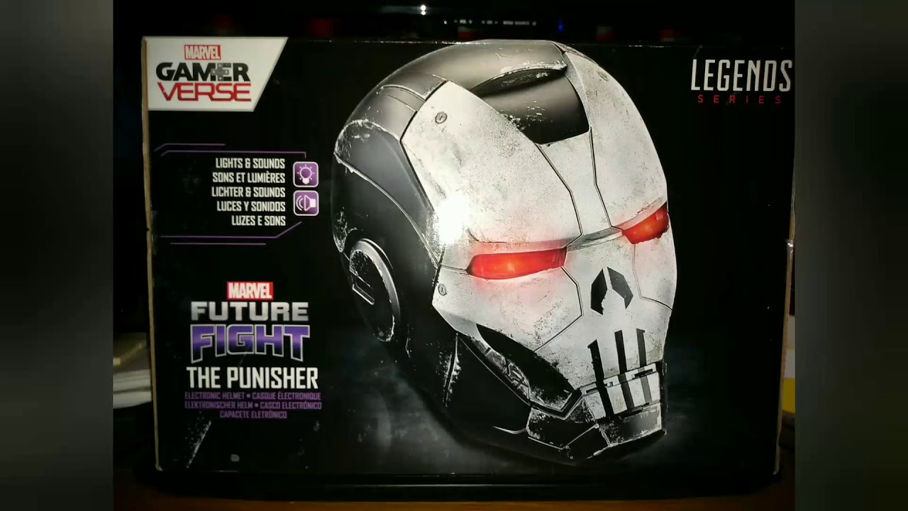 Marvel legends gamerverse punisher war machine helmet review - YouTube