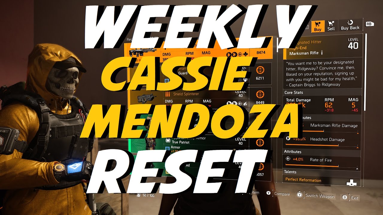 The Snitch & Gun Runner Locations | Cassie Mendoza Weekly Reset | May ...