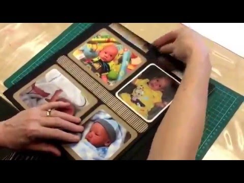 Interactive Scrapbook Page no 1. Frendz Art and Craft Supplies - YouTube