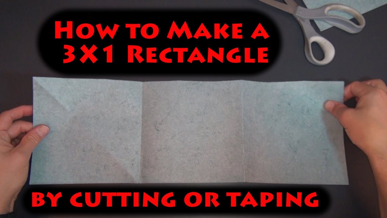 How to make a 3X1 rectangle - YouTube
