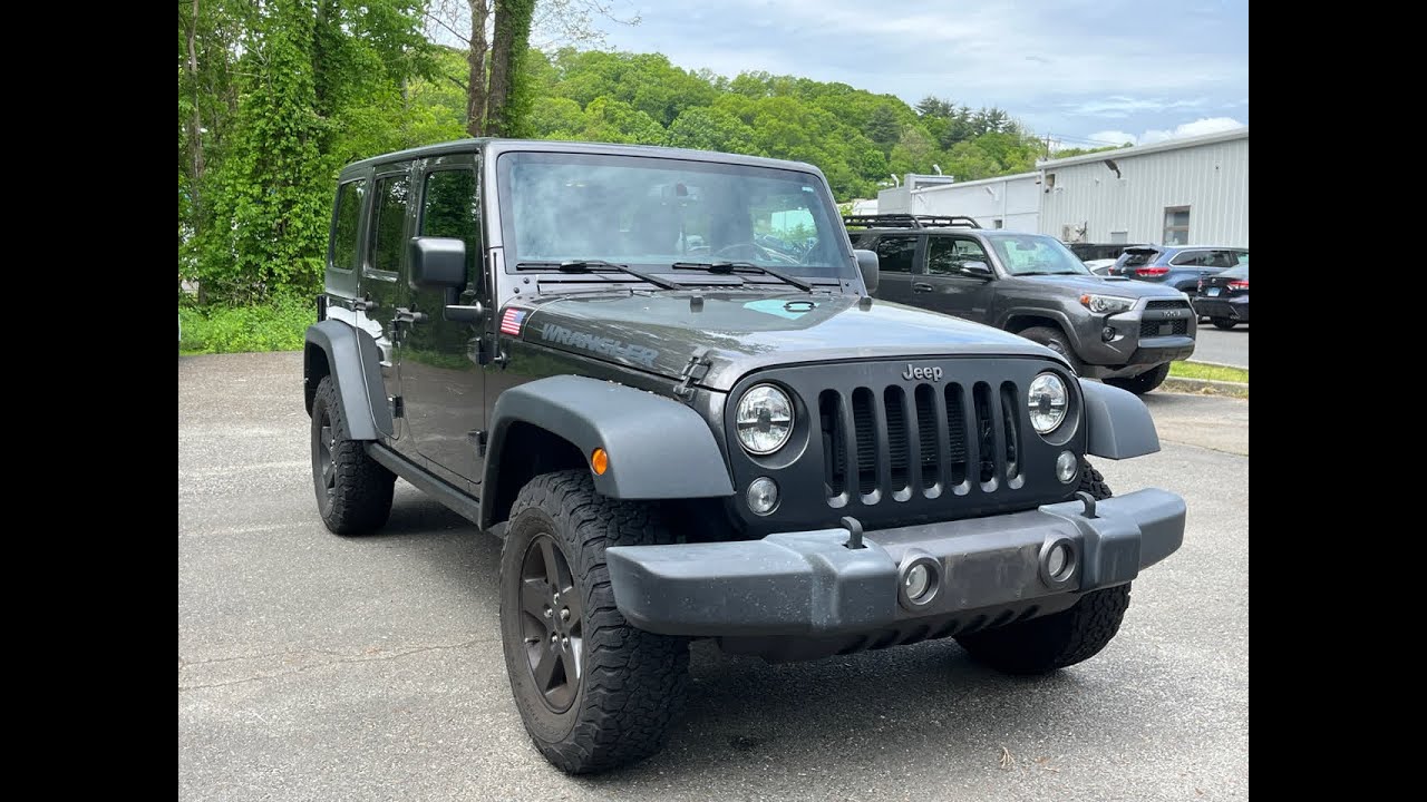 2017 Jeep Wrangler Unlimited Sport S CT Danbury, New Milford ...