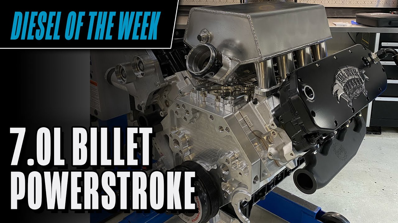 7.0L Billet Powerstroke Competition Engine - YouTube