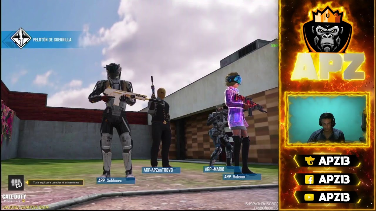 entrenamiento ARP GAMING y scrims con subs call of duty mobile - YouTube
