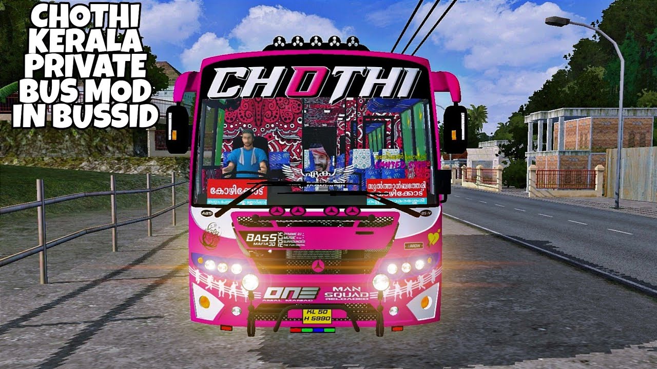 Chothi Kerala Private Bus Mod In Bus Simulator Indonesia - Bussid Bus ...