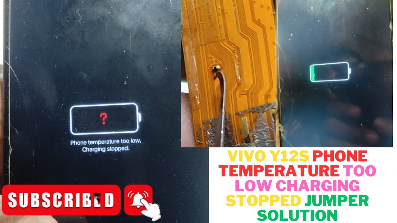 Vivo y12s phone temperature too low charging stopped jumper solution ...