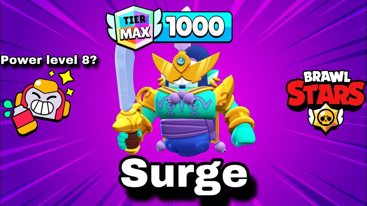 Max rank Surge (power 8) 48/90 in #brawlstars #gaming - YouTube
